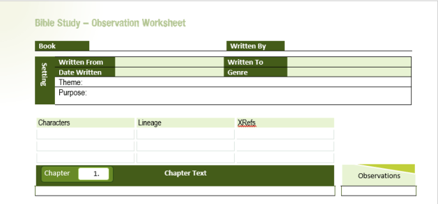 Templates – Bible Study | Glory to be Revealed