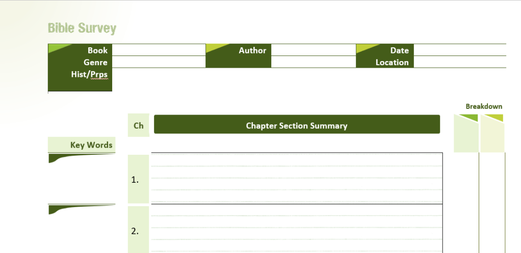 Templates – Bible Study | Glory to be Revealed